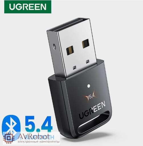 USB Bluetooth 5.4 Ugreen CM748 V5.4 Dongle Adapter ATS2851 A2DP HSP AVRCP HID PAN GAP OPP 7407 Bluetooth AVRobot.RU